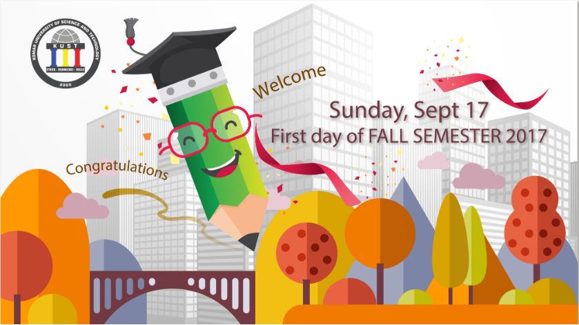 Welcome to Fall Semester 2017 - Komar University of Science and Technology